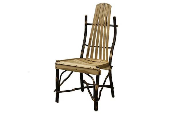Rustic Indoor/Outdoor Hickory Dining Chair | DutchCrafters