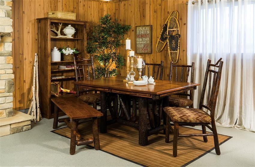 Custom Rustic Hickory Branch Dining Chair | DutchCrafters