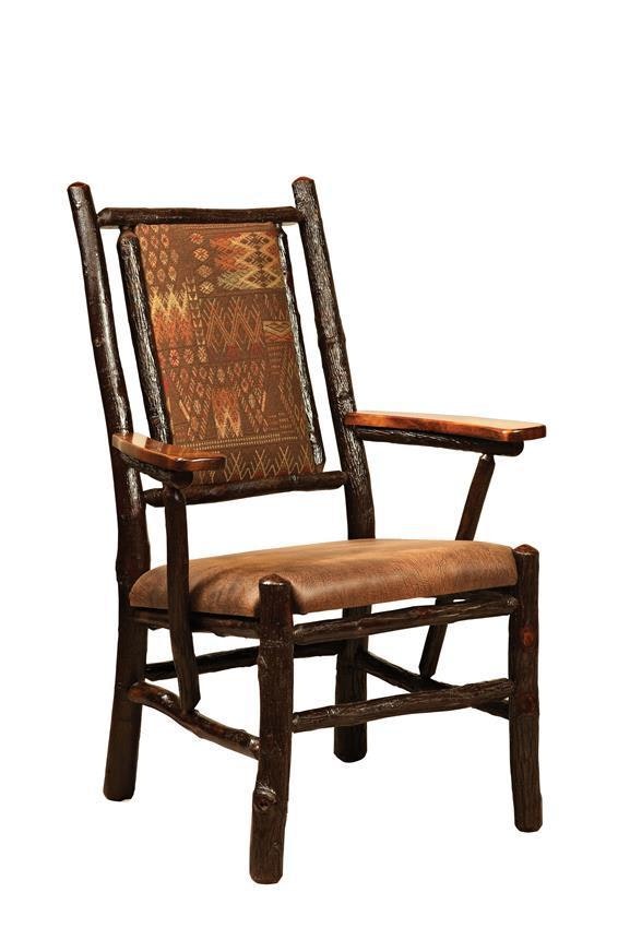 Fireside Rustic Hickory Arm Chair from DutchCrafters Amish Furniture