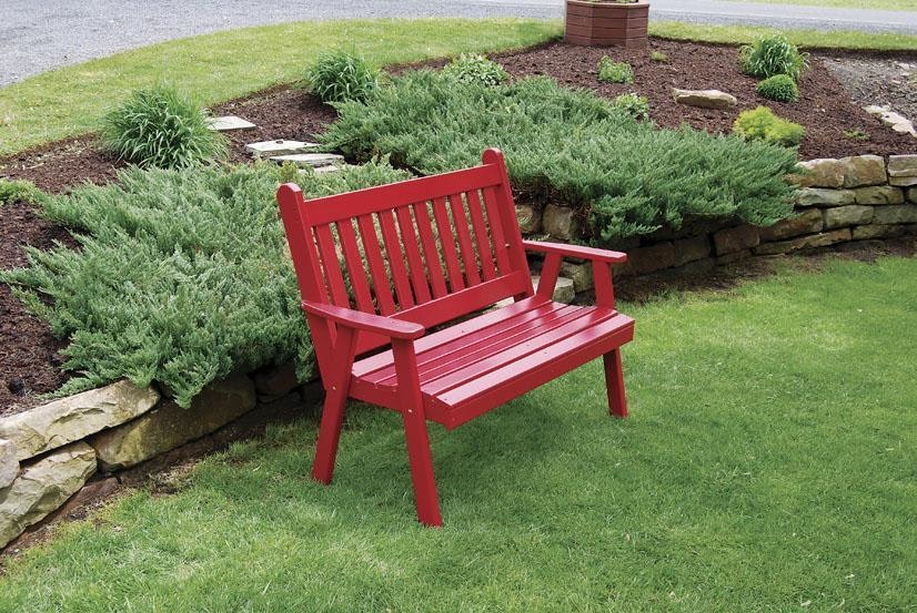 Pine Traditional English Garden Bench from DutchCrafters Amish