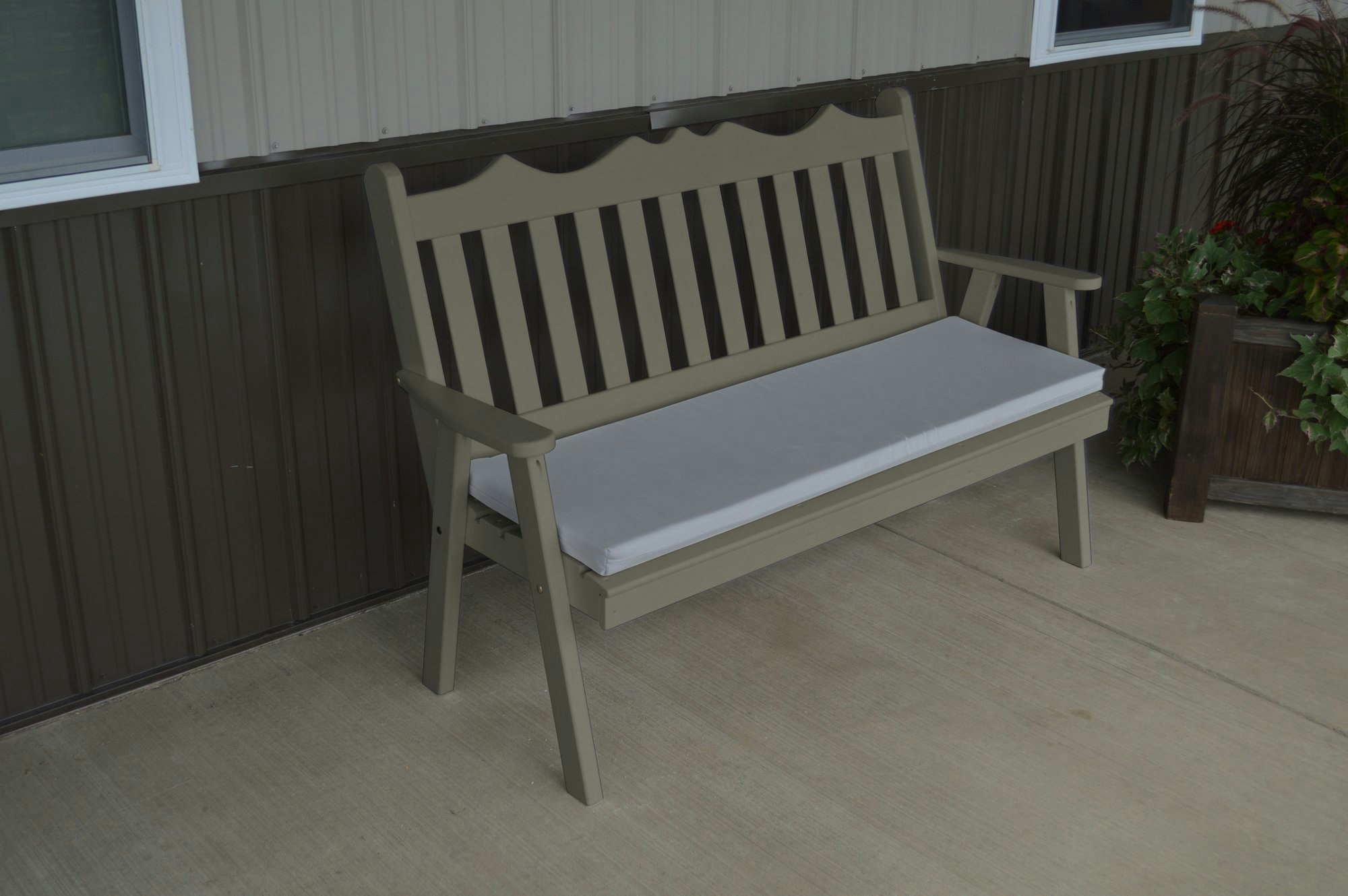 Pine Royal English Garden Bench from DutchCrafters Amish Furniture