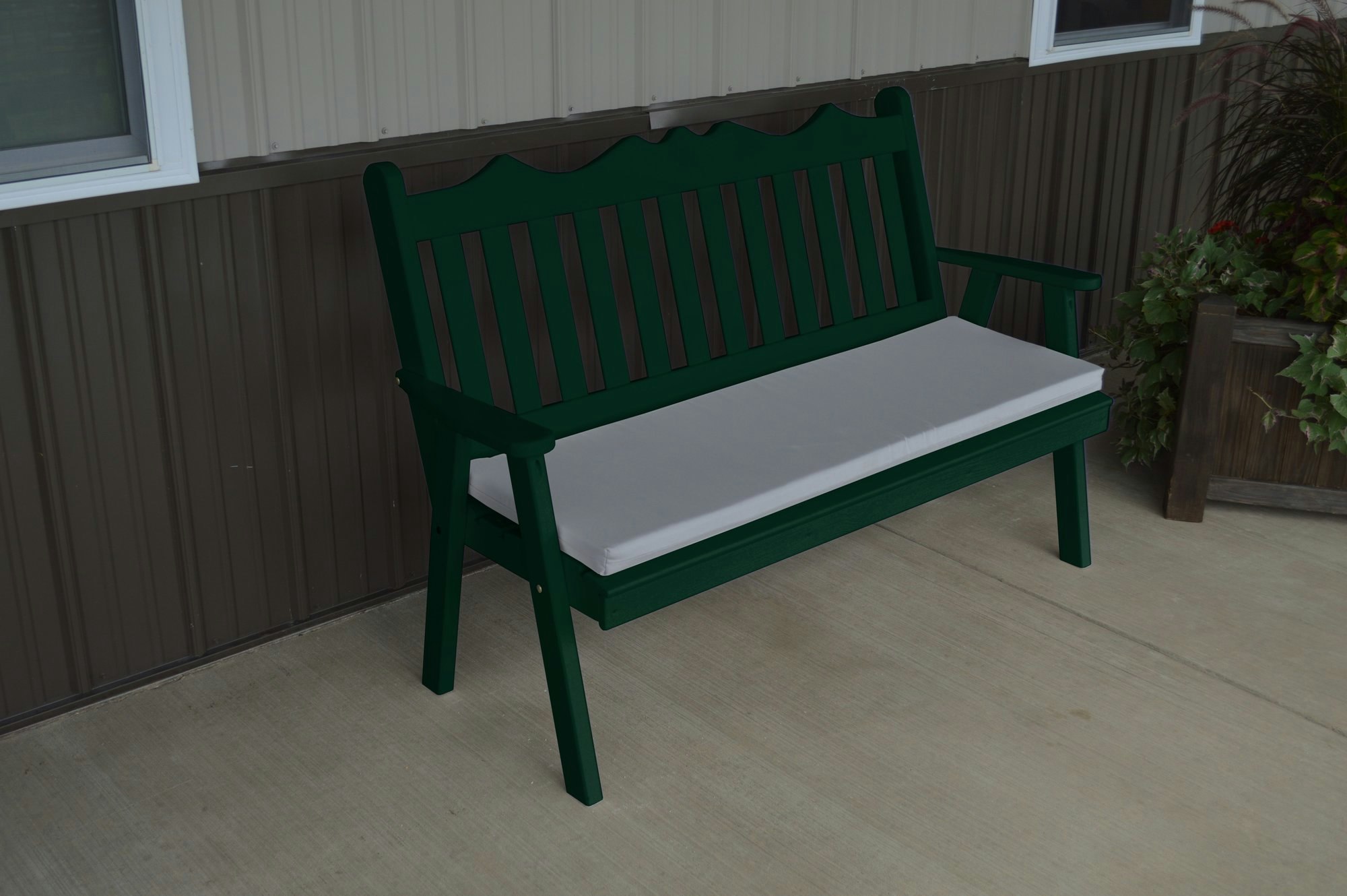 Pine Royal English Garden Bench from DutchCrafters Amish Furniture