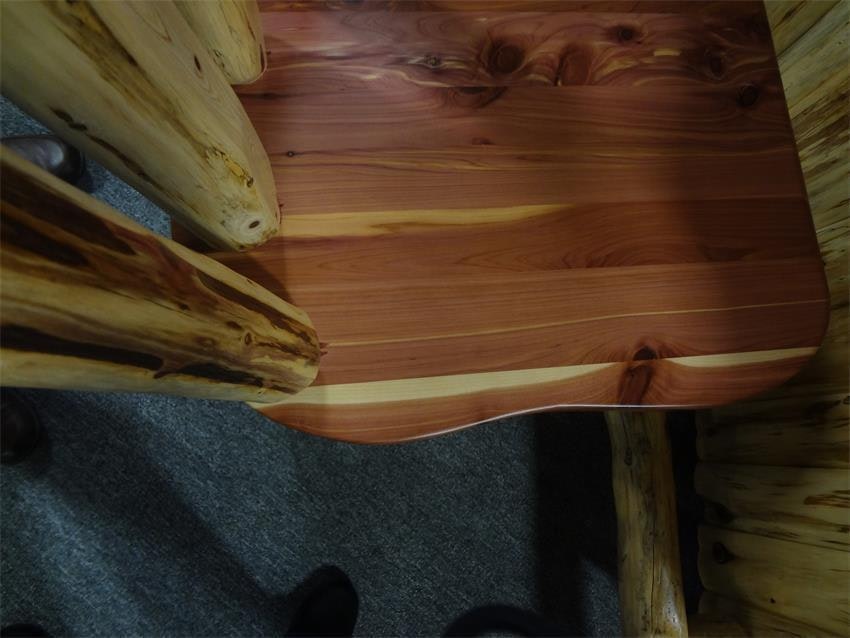 Rustic Style Cedar Log Dining Chair from DutchCrafters Amish Furniture