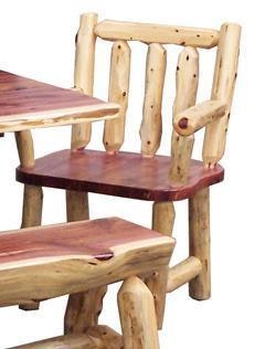 Handcrafted Cedar Log Dining Chairs | Amish Rustic Dining Furniture