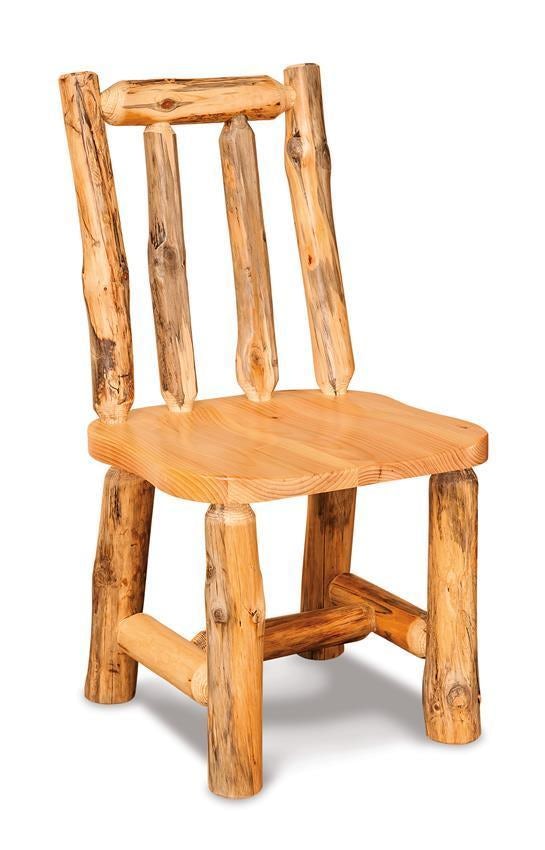 Handcrafted Rustic Log Dining Chair | Amish Made Cabin Style Seating