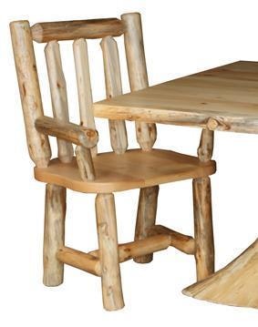Rustic Log Arm Chairs from DutchCrafters Amish Furniture