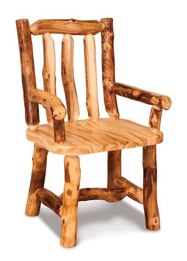Rustic Log Arm Chairs from DutchCrafters Amish Furniture