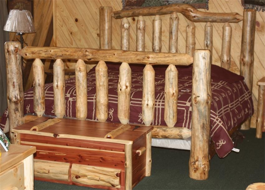 Rustic Log Hope Chest from DutchCrafters Amish Furniture