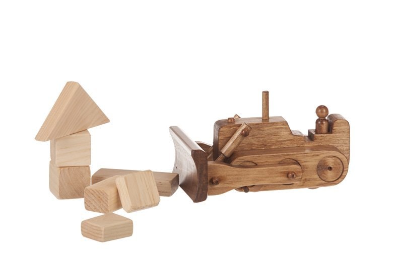 Wooden Toy Bulldozer from DutchCrafters Amish Furniture