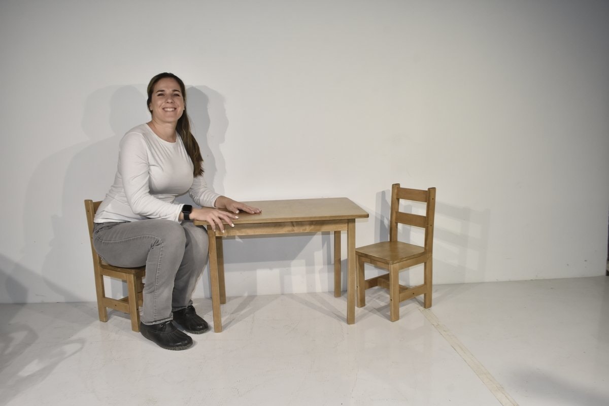 Woodend Kids Rectangular Table Set from DutchCrafters Amish Furniture