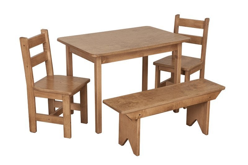 Woodend Kids Rectangular Table Set from DutchCrafters Amish Furniture