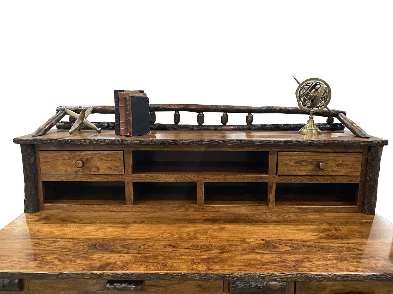 Rustic Hickory Log Desk from DutchCrafters Amish Furniture