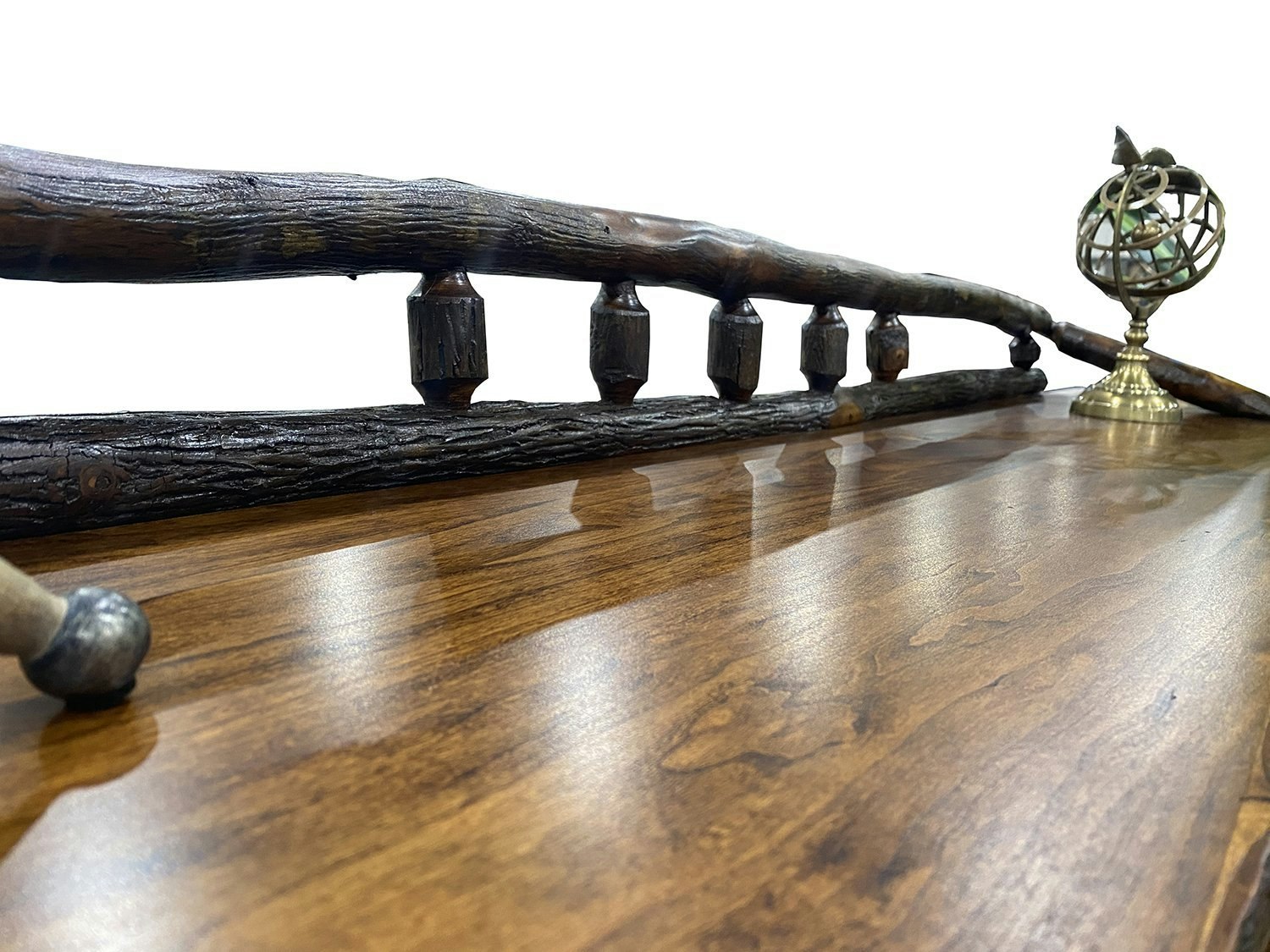 Rustic Hickory Log Desk from DutchCrafters Amish Furniture