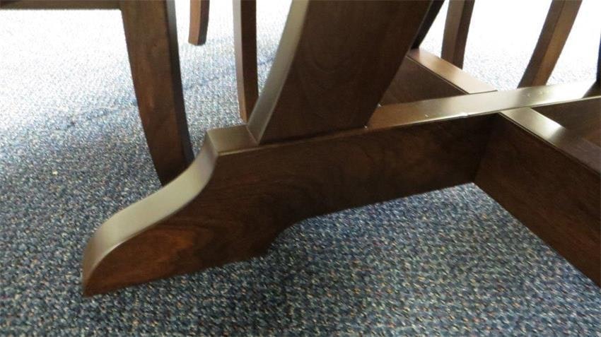 Velva Solid Wood Trestle Dining Table from DutchCrafters Amish