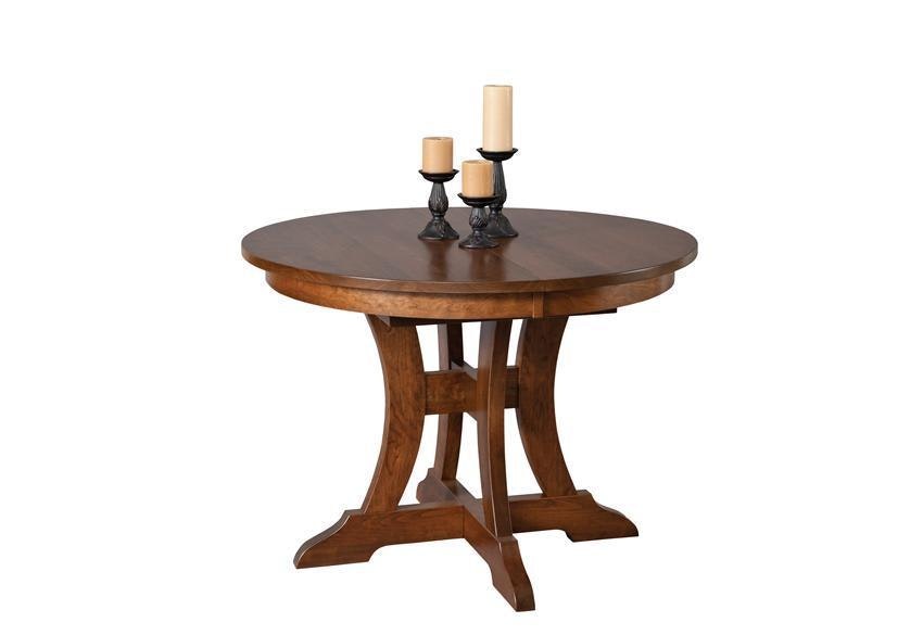 Velva Solid Wood Trestle Dining Table from DutchCrafters Amish