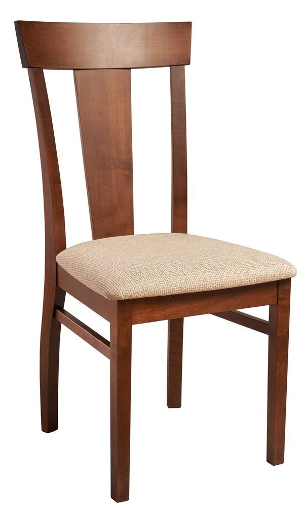 Amish Contemporary Splat Back Dining Chair - Solid Hardwood Chair