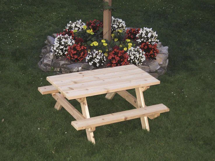 Western Red Cedar Kids Picnic Table from DutchCrafters Amish Furniture