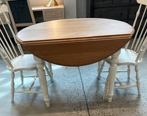 Custom Drop Leaf Table | Solid Wood Dining | Amish Made