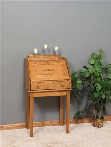 Amish Secretary Desks | Solid Wood Space-Saving Drop-Front Desks