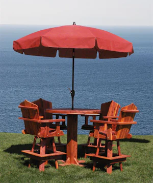 Amish Made Outdoor Wood and Poly Pub Tables from DutchCrafters Amish