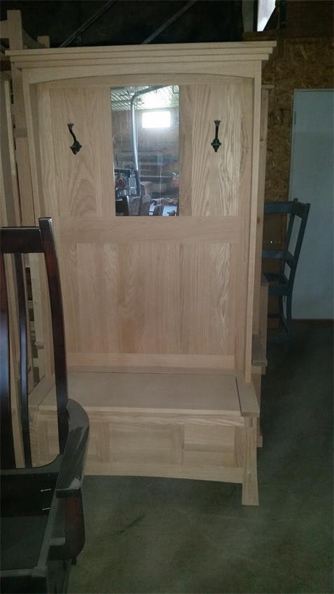 42" Entryway Hall Tree Storage Bench by DutchCrafters Amish Furniture