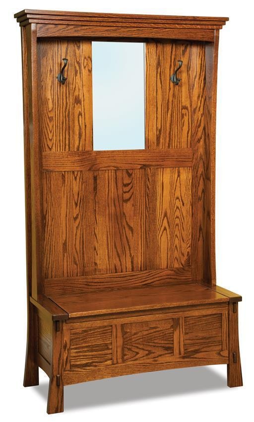 42" Entryway Hall Tree Storage Bench by DutchCrafters Amish Furniture