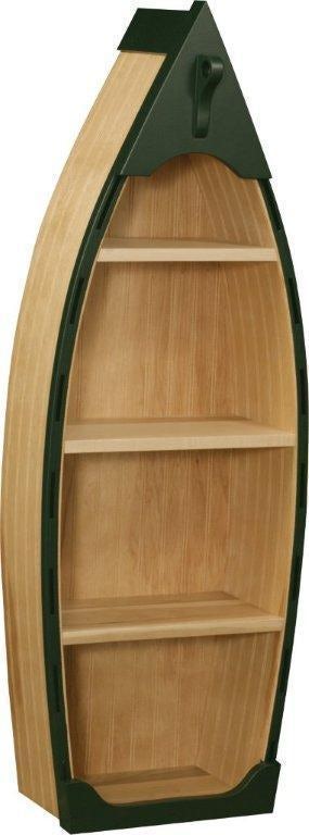 48" Lake Placid Boat Shaped Bookshelf from DutchCrafters Amish