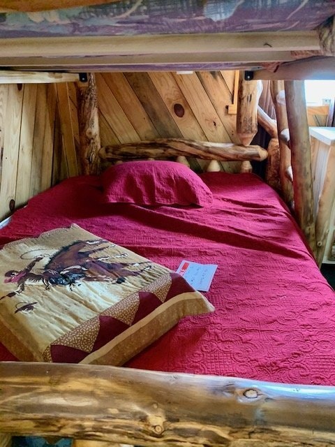 Rustic Cabin Log Bunk Bed For Kids’ Rooms | Amish Handcrafted