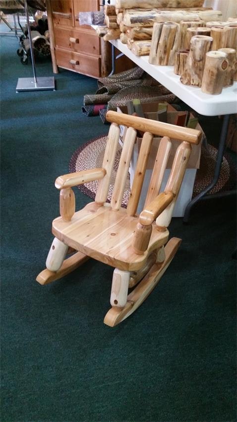 Handmade Amish Log Rocking Chair | Amish Made | DutchCrafters