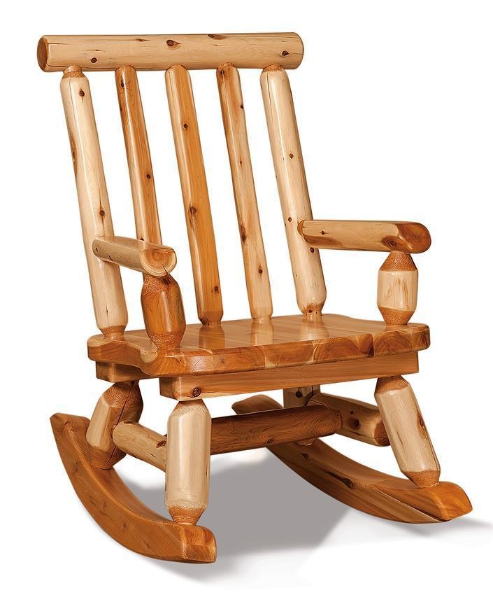 Papa, Mama & Baby Bear Cedar Log Rocking Chair Set | Dutchcrafters