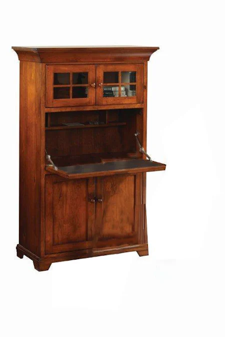 Amish Secretary Desks | Solid Wood Space-Saving Drop-Front Desks