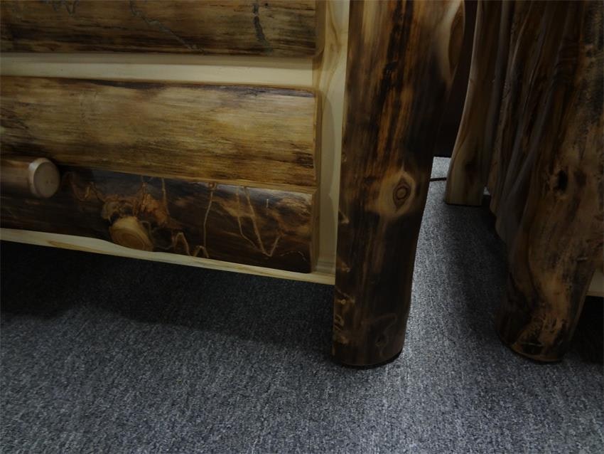 Handcrafted Rustic Log Armoire | Amish Made Bedroom Furniture