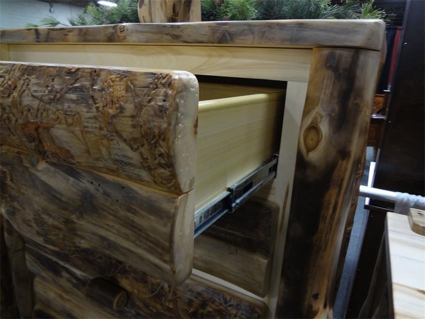 Handcrafted Rustic Log Armoire | Amish Made Bedroom Furniture