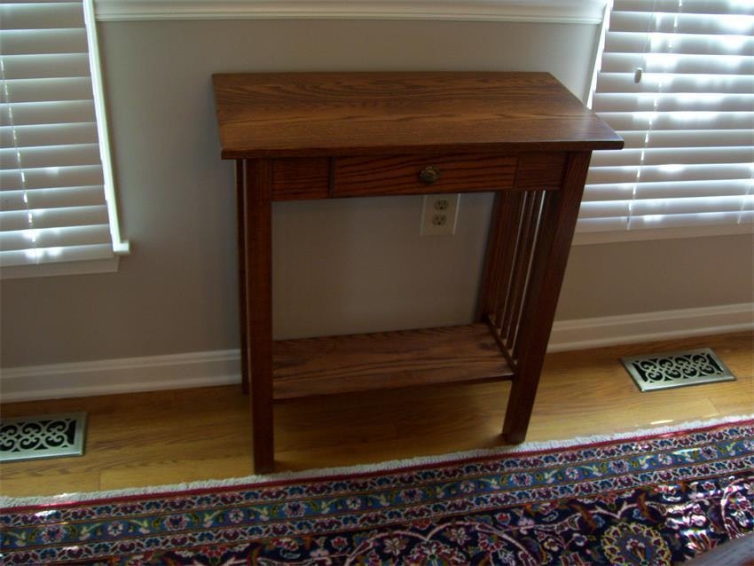 Mission Hall Console Table from DutchCrafters Amish Furniture