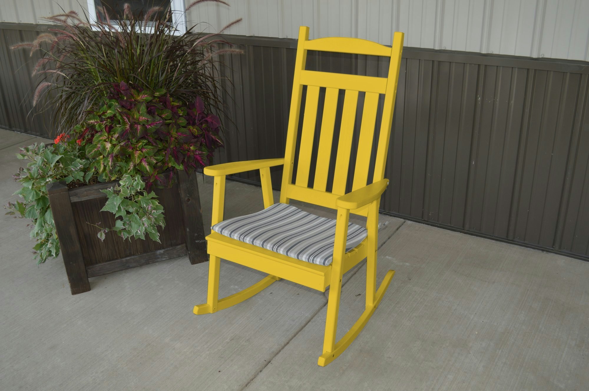 Yellow Pine Classic Porch Rocker from DutchCrafters Amish Furniture