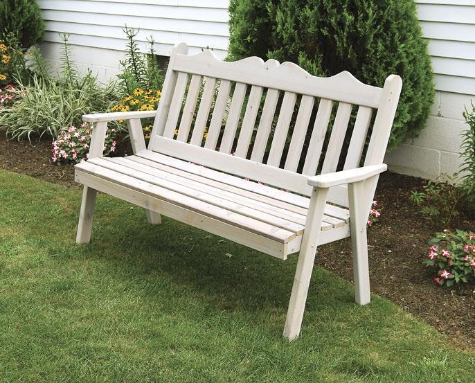 Red Cedar Royal English Bench from DutchCrafters Amish Furniture