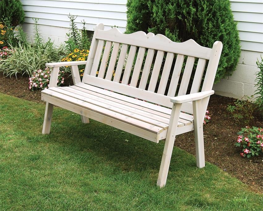Red Cedar Royal English Bench from DutchCrafters Amish Furniture