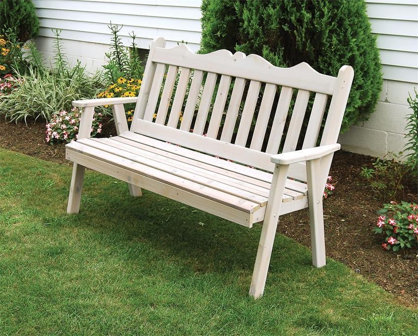 Red Cedar Royal English Bench from DutchCrafters Amish Furniture