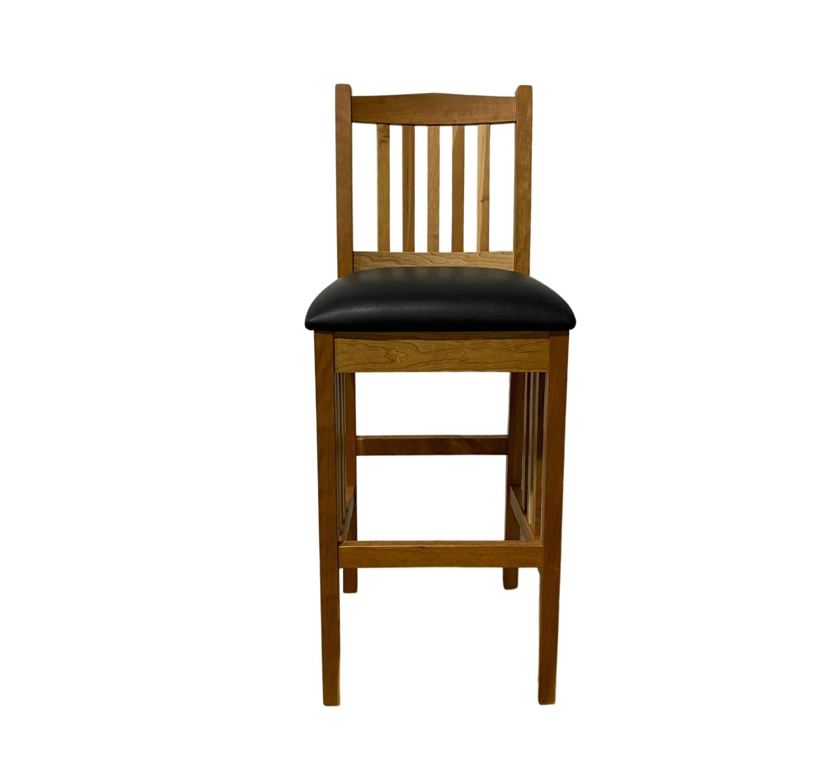 Amish Custom Solid Wood Mission Stool | Counter and Bar Height