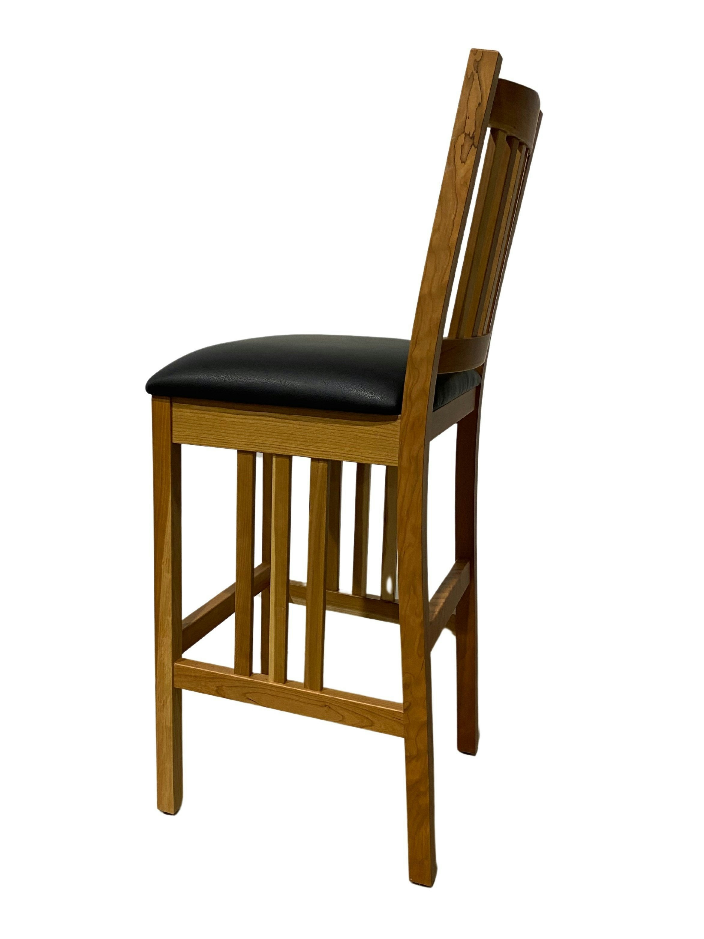 Amish Custom Solid Wood Mission Stool | Counter and Bar Height