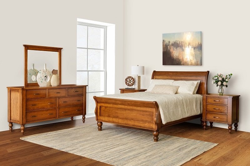 Heavy Distressed Miriam Bedside Chest Night Stand from DutchCrafters