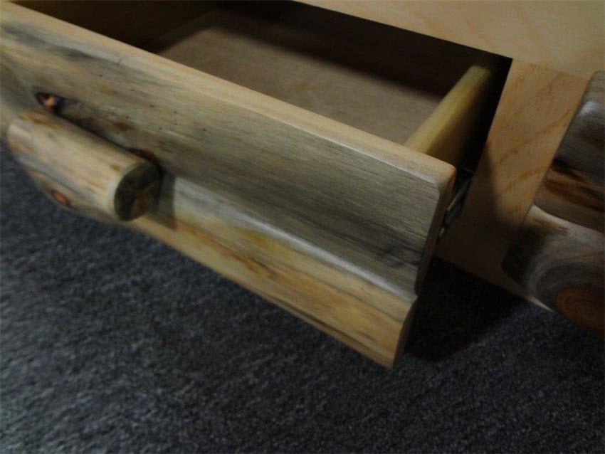 Log Hope Chest With 2 Drawers | Amish Made | DutchCrafters