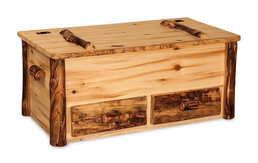 Rustic Log Chest from DutchCrafters Amish Furniture