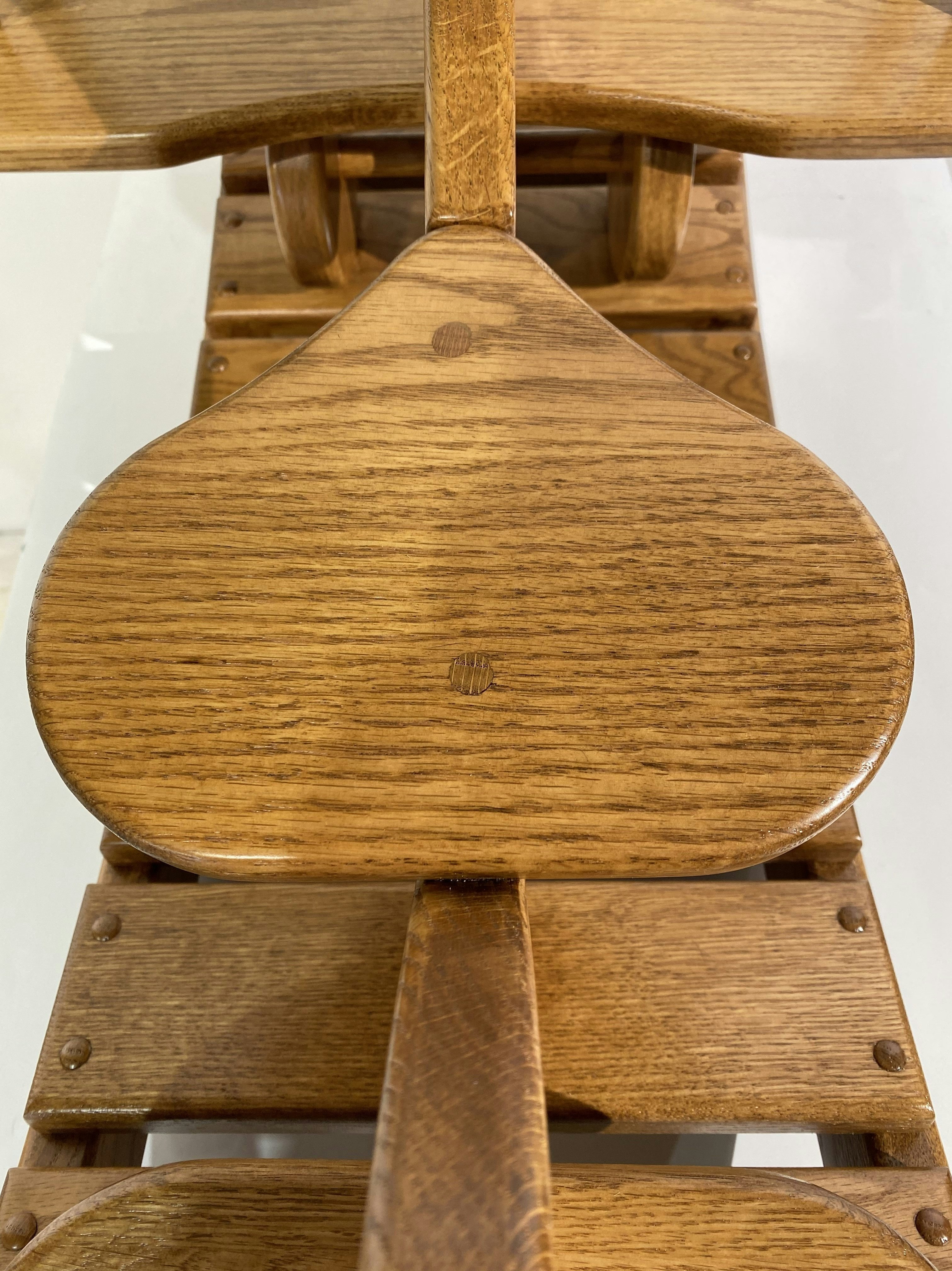 Amish Made Airplane Rocking Toy – Solid Oak Heirloom Rocker