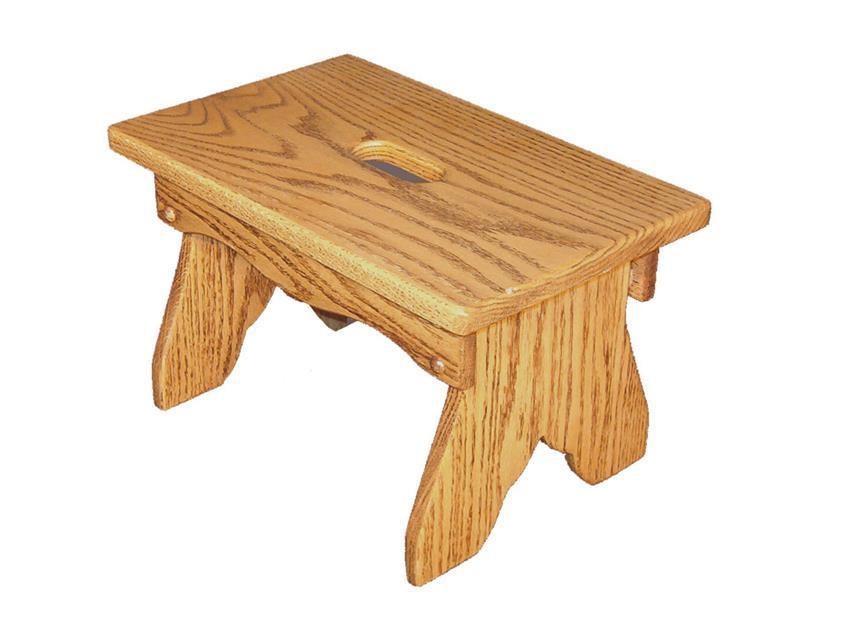 Amish Hardwood Step Stool | Solid Wood & Handcrafted