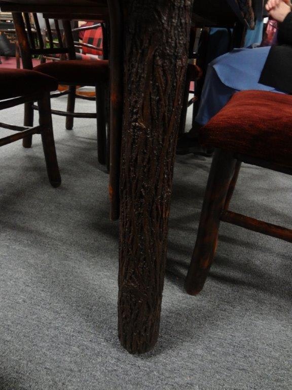 Rustic Hickory Branch Chair with Spindle Back DutchCrafters