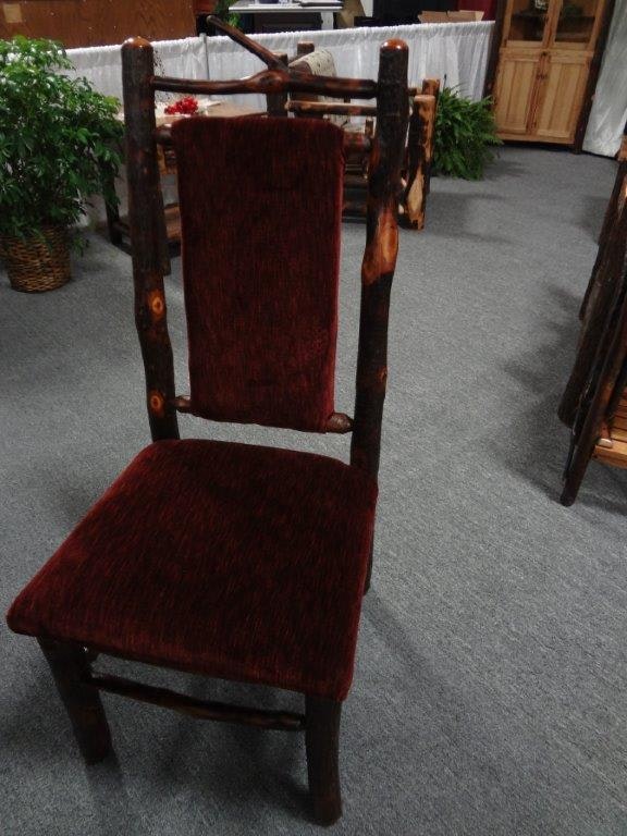 Rustic Hickory Branch Chair with Spindle Back DutchCrafters