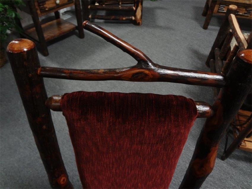 Rustic Hickory Branch Chair with Spindle Back DutchCrafters