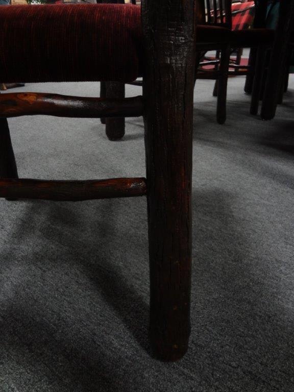 Rustic Hickory Branch Chair with Spindle Back DutchCrafters