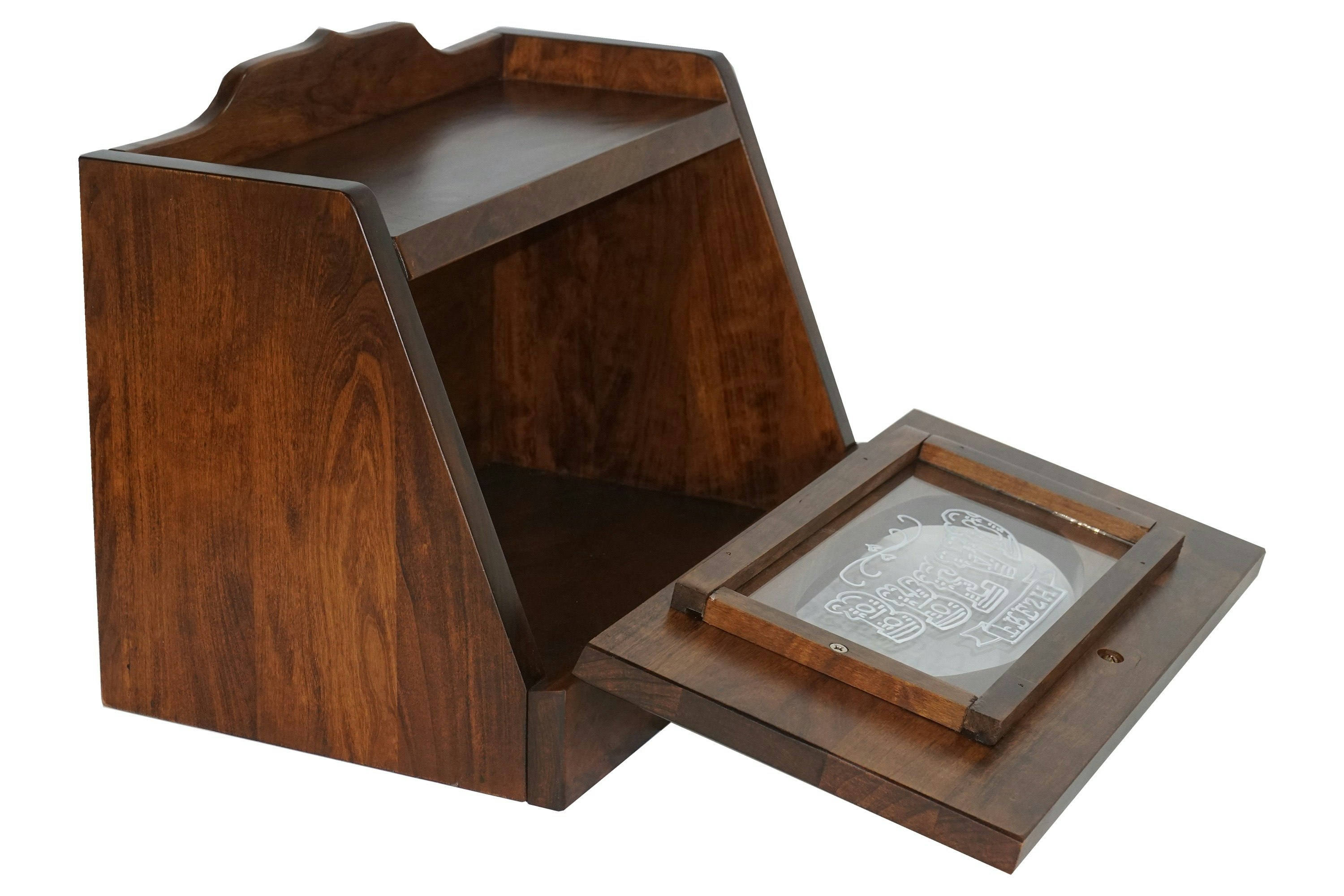 Bread Box with Plexiglass Front by Dutchcrafters Amish Furniture Store